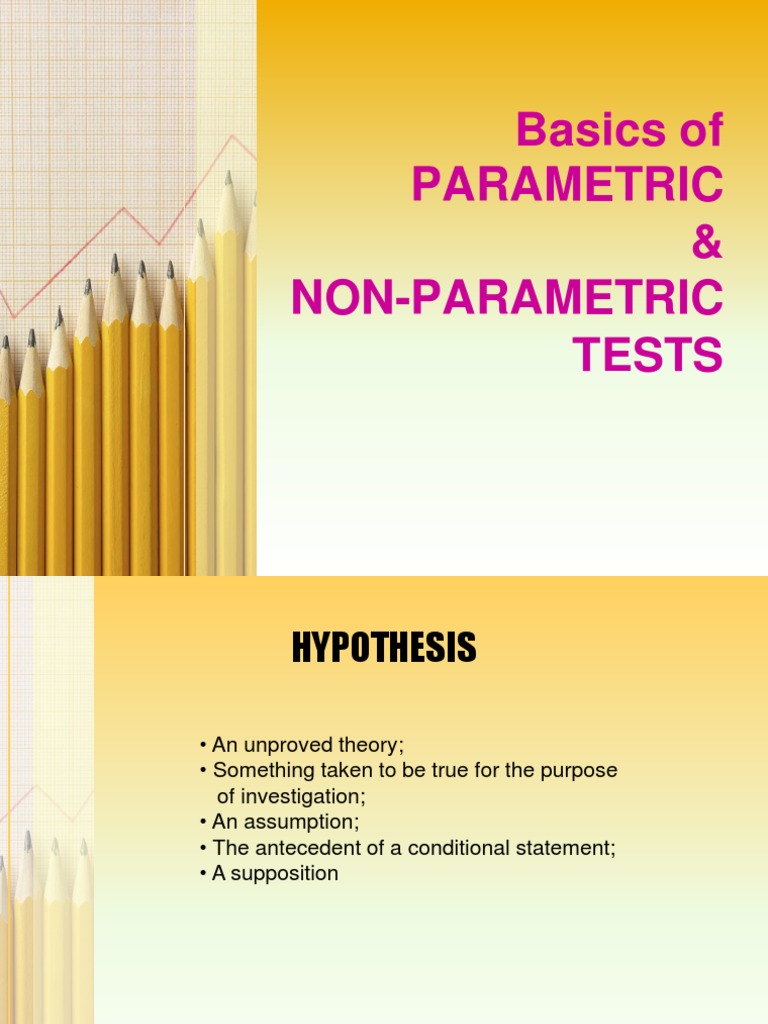Parametric & Non-Parametric Tests | PDF | Statistical Hypothesis ...