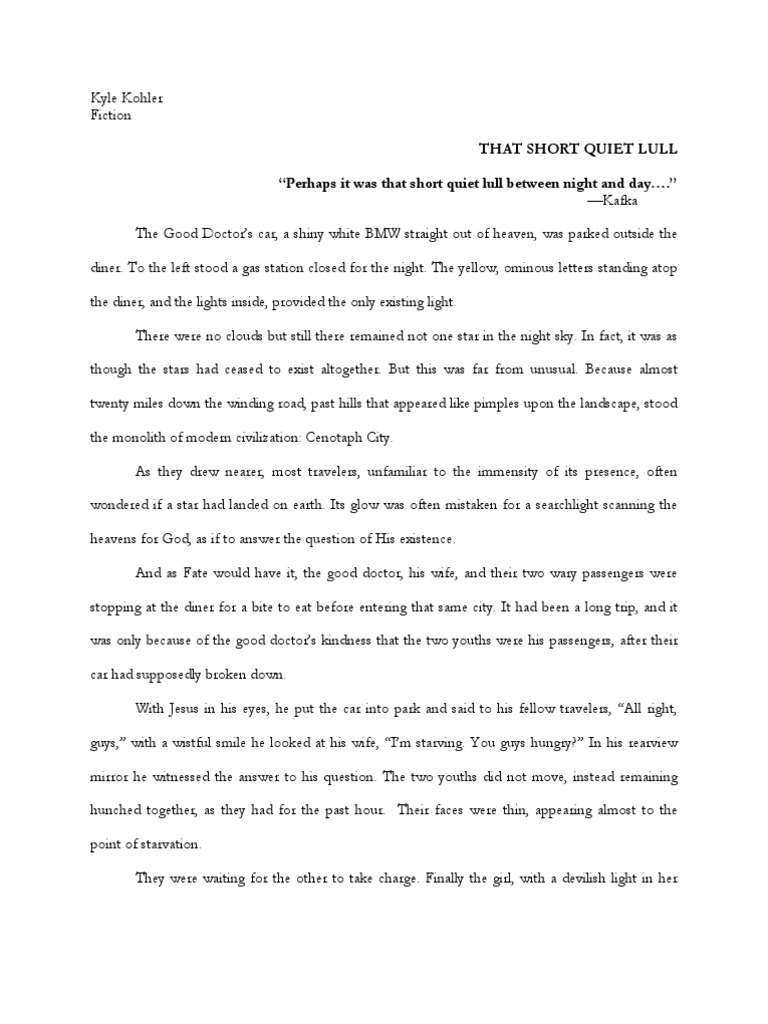 The Short Quiet Lull | PDF