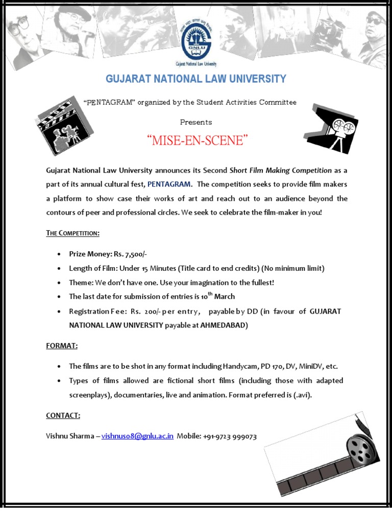 Short Film Making Competition Rules | PDF | Filmmaking | Social ...