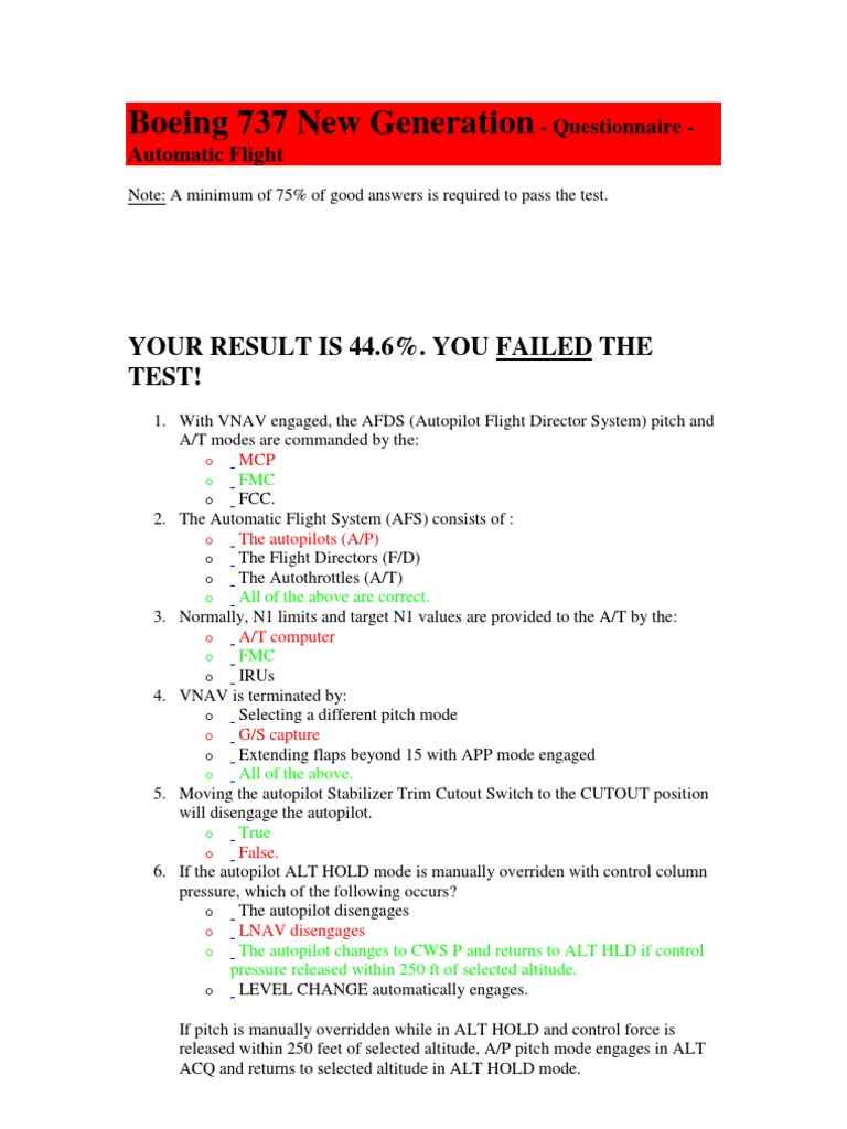 Automatic Flight | PDF | Aviation | Aircraft