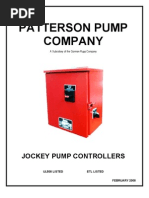 Tornatech Controller (Jockey Pump) Manual | PDF | Pump | Electric Motor