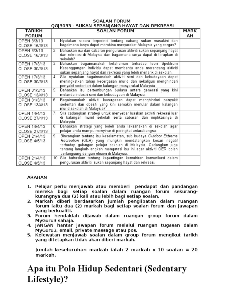 Soalan Forum 1 | PDF