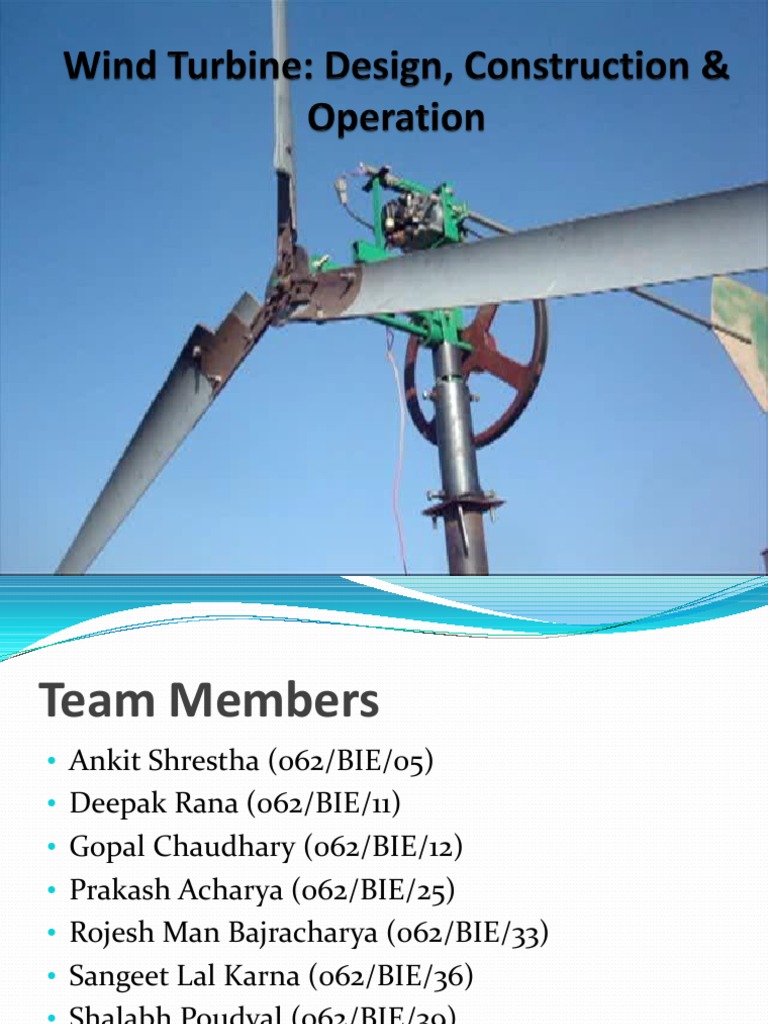 Wind Energy Potential and Turbine Design | PDF | Wind Turbine | Wind Power