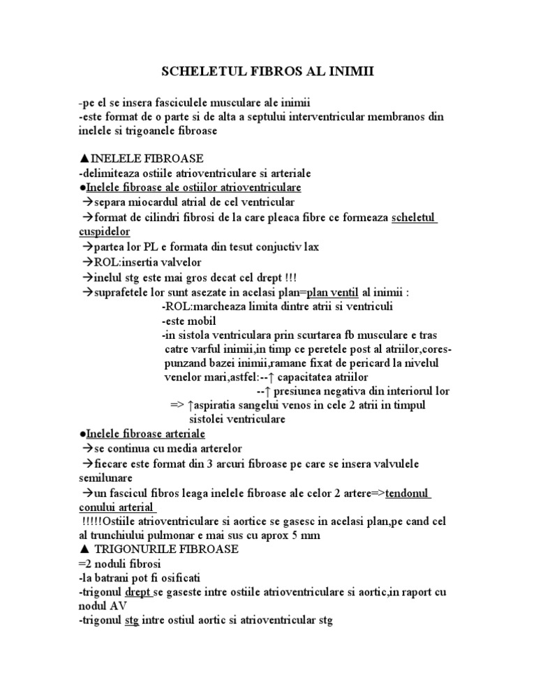 Scheletul Fibros Al Inimii | PDF