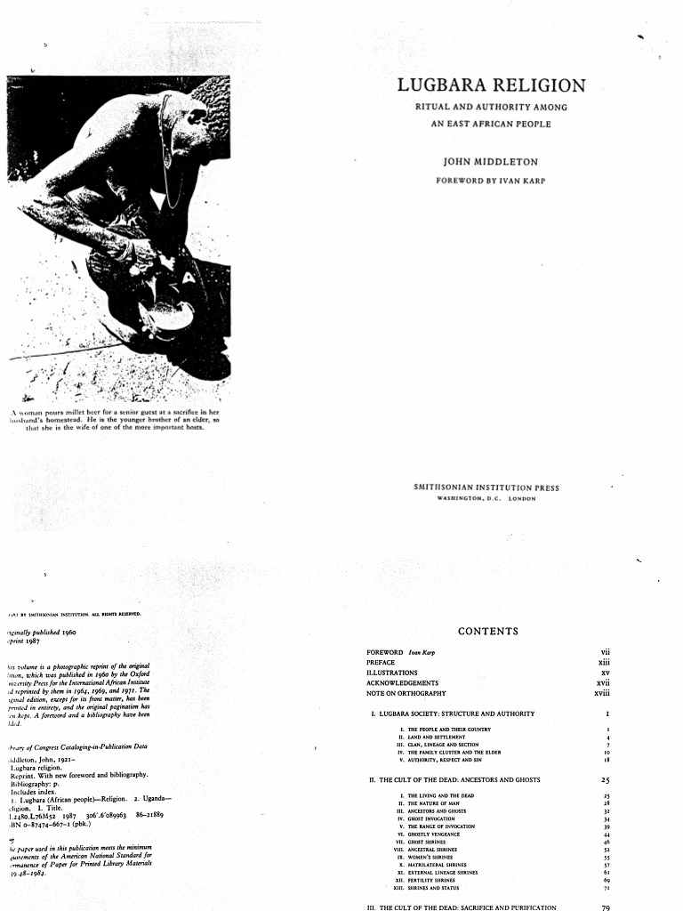 Lugbara Religion: Ritual & Authority | PDF | Rituals | Social Anthropology
