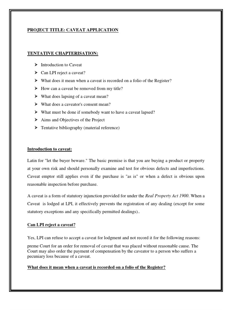 Caveat Emptor | PDF | Private Law | Civil Law (Common Law)