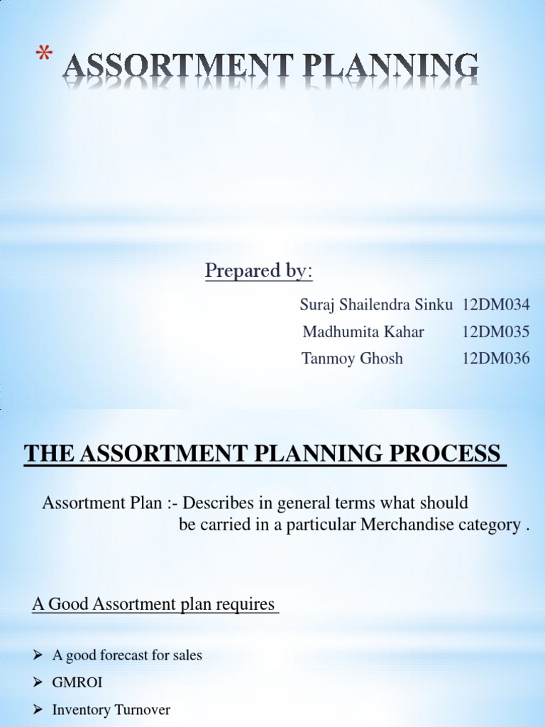 Assortment Planning in Retail Strategies | PDF