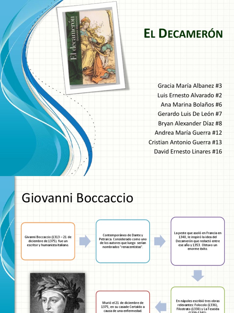 El Decamerón | PDF | El decameron | Giovanni Boccaccio