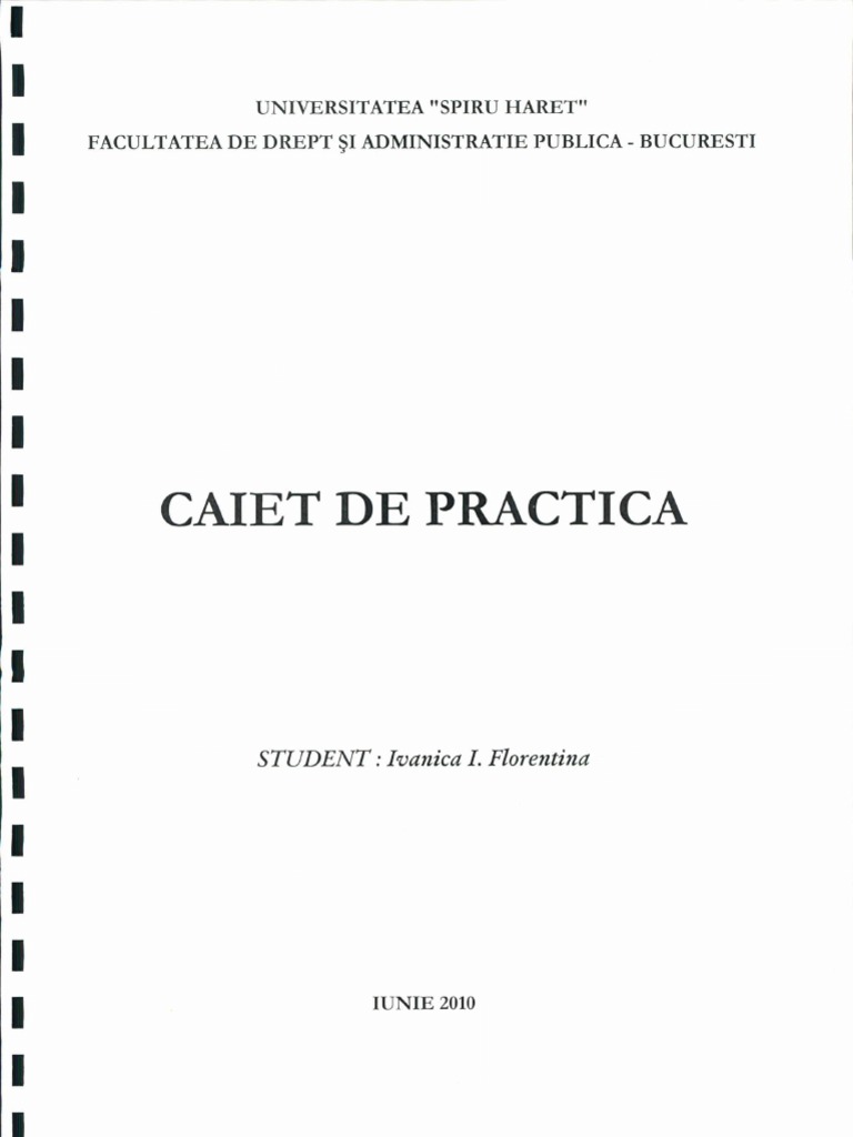 Caiet Practica | PDF