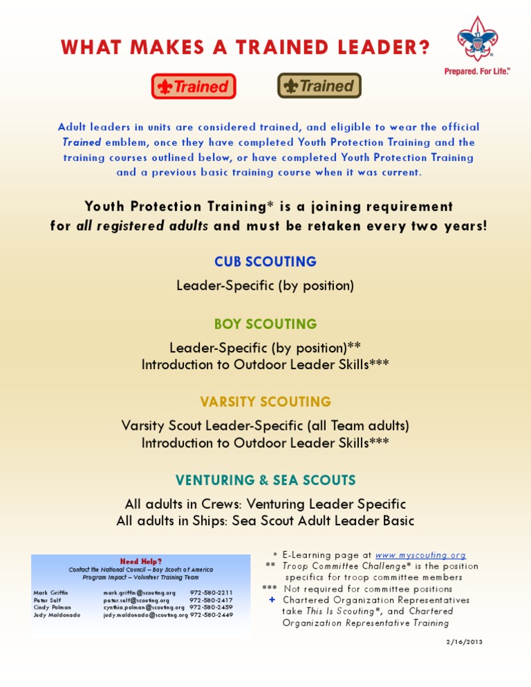 Leader Training for Scout Programs | PDF