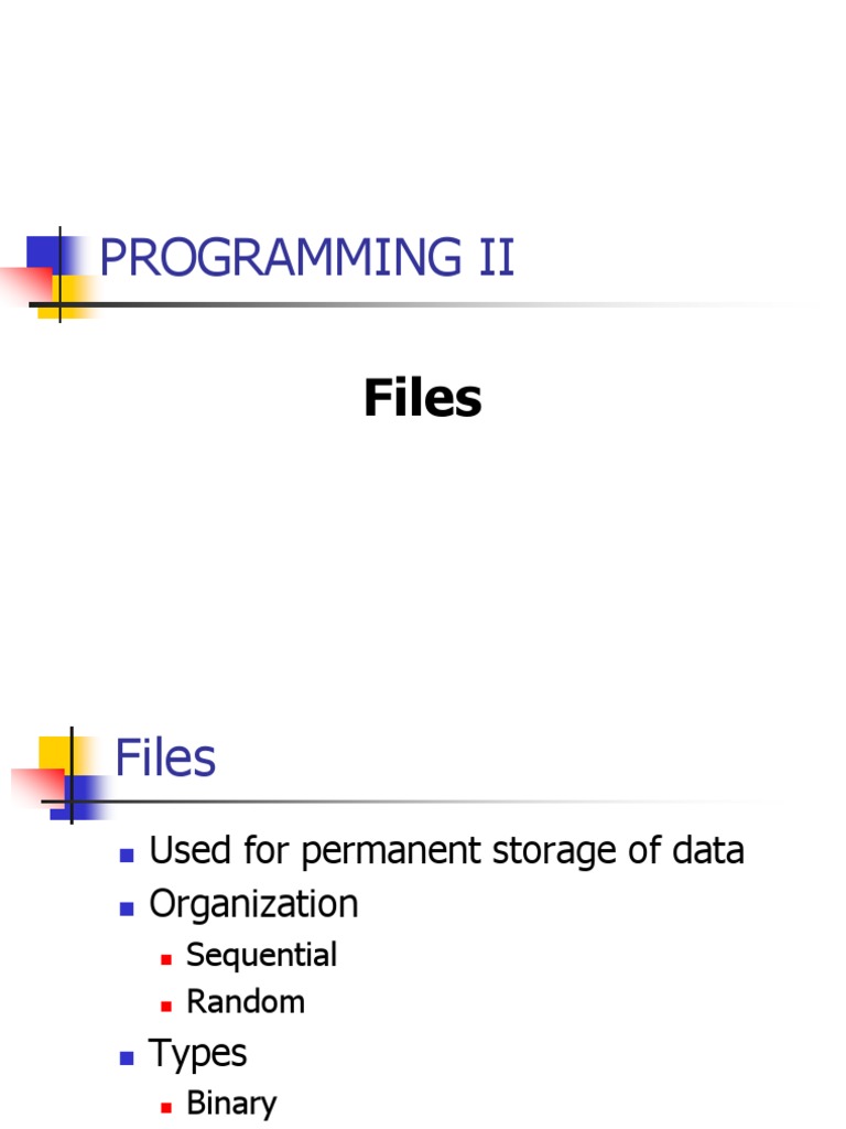 Lecture11 Files Pdf Computer File Pointer Computer Programming 2356