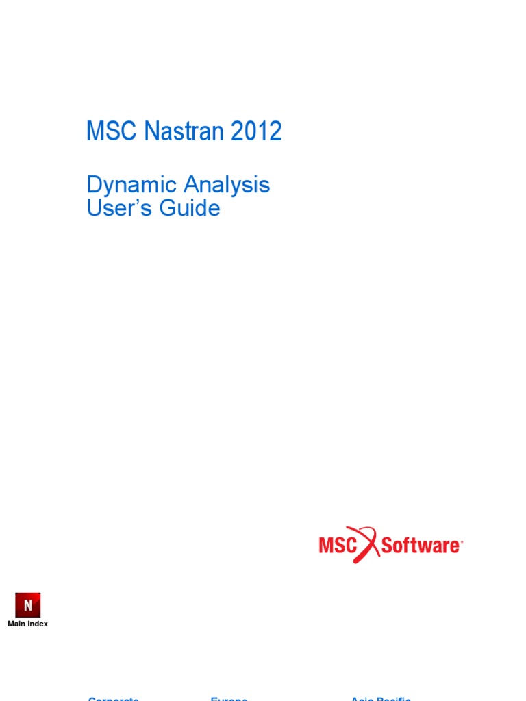 MSC Nastran 2012 Dynamic Analysis User's Guide | PDF | Force | Finite Element Method