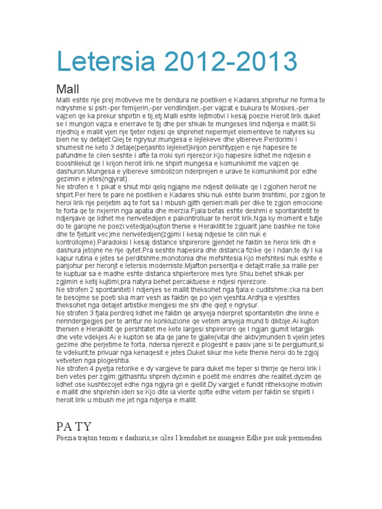 Letersia 2011-2012-2013 | PDF