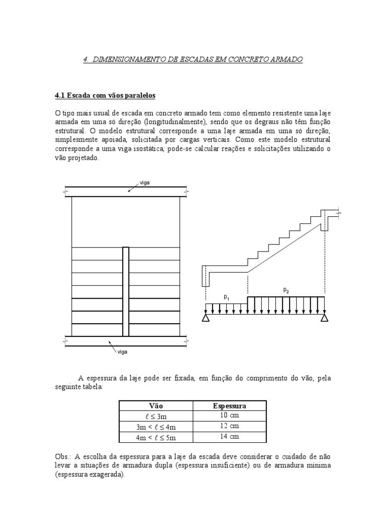 Dimensionamento de Escada | PDF