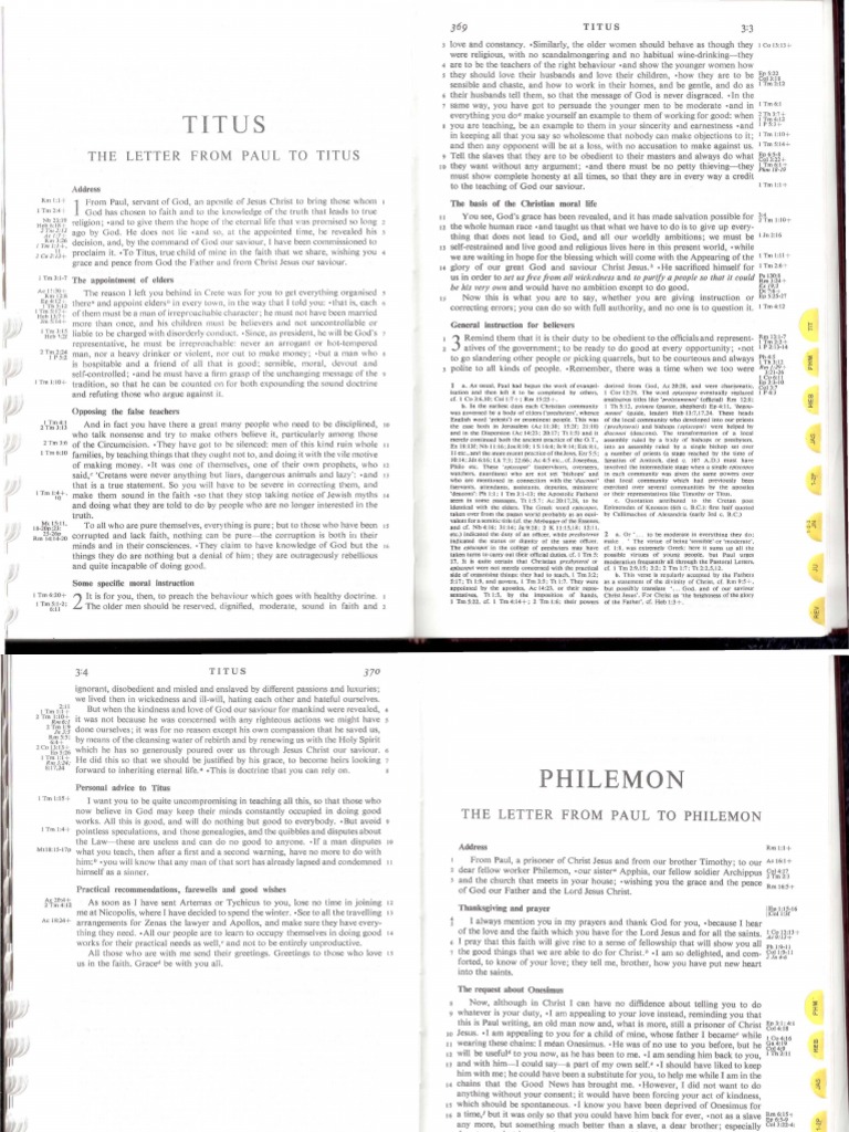 63 Titus | PDF | Epistle To Philemon | Jesus