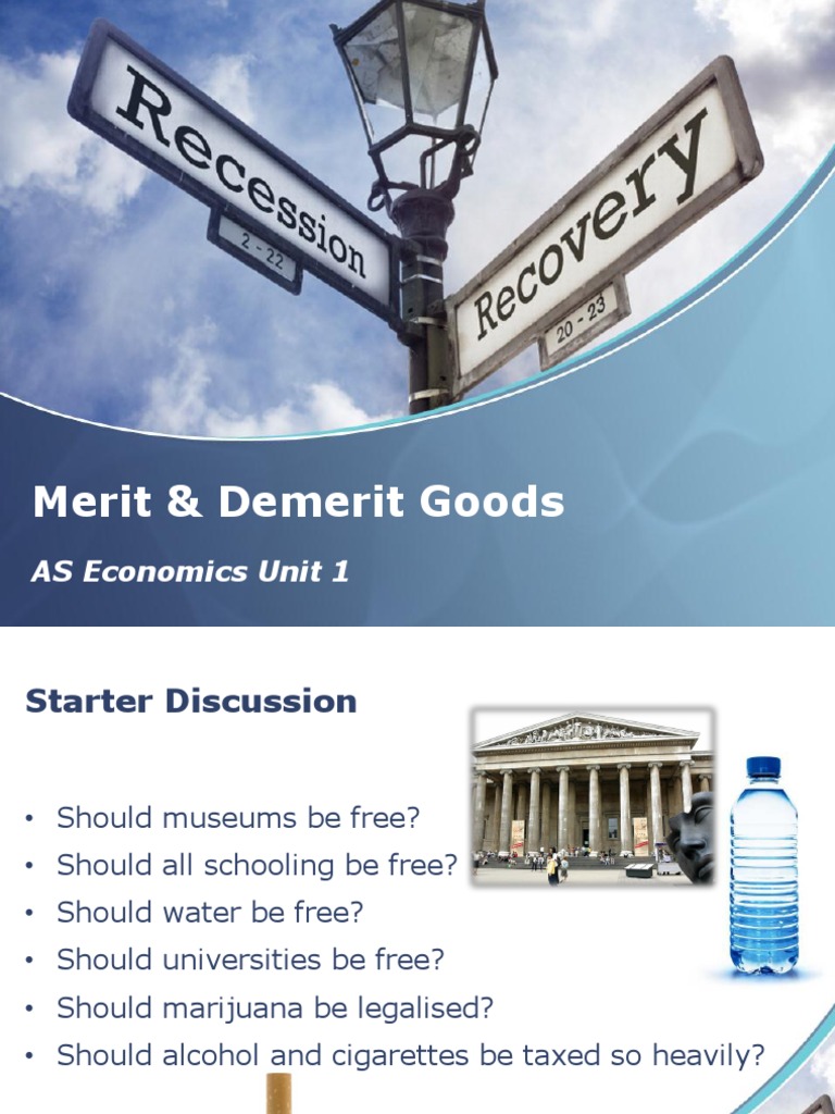 Merit and Demerit Public Goods | PDF | Externality | Taxes