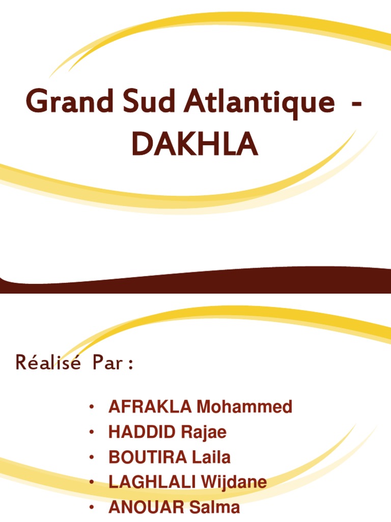 Grand Sud Atlantique - DAKHLA | PDF | Maroc