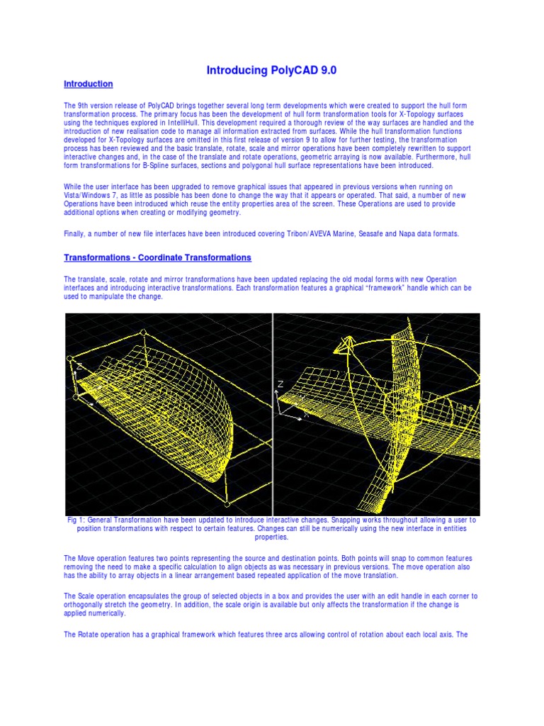 PolyCAD 9.0: Hull Transformation Tools | PDF | Windows Registry ...