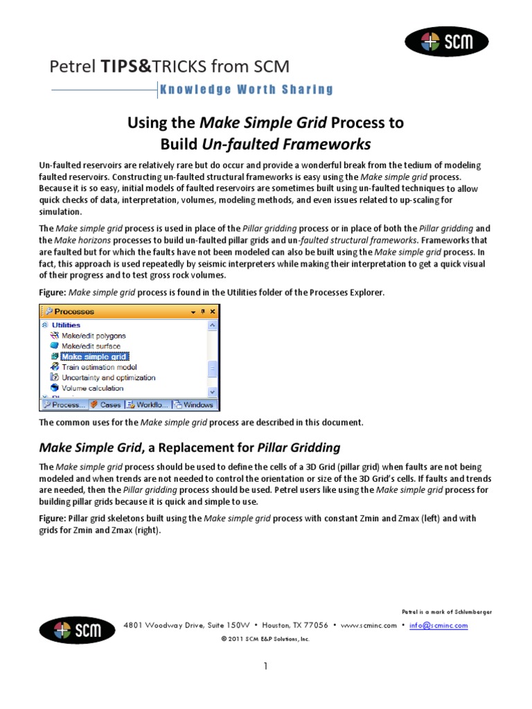 Scm Make Simple Grid Petrel 2010 Pdf Version Control Computing