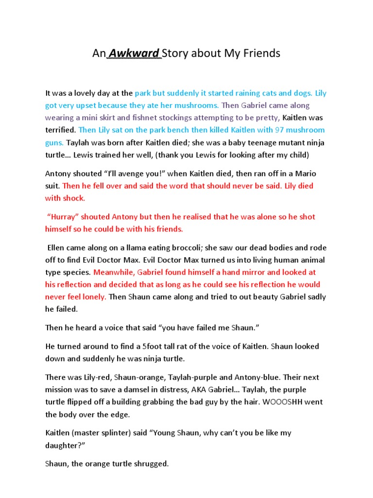 An Awkward Story About My Friends | PDF | Nature