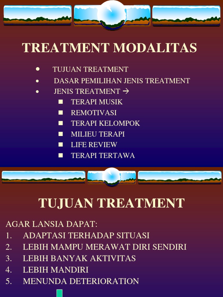 Treatment Modalitas | PDF