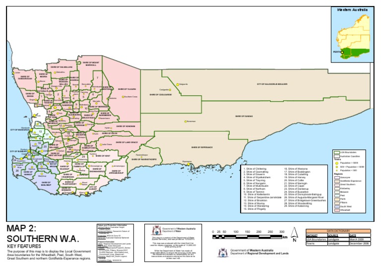 LGA Boundaries of Southern WA | PDF | Visualization (Graphics) | Geomatics
