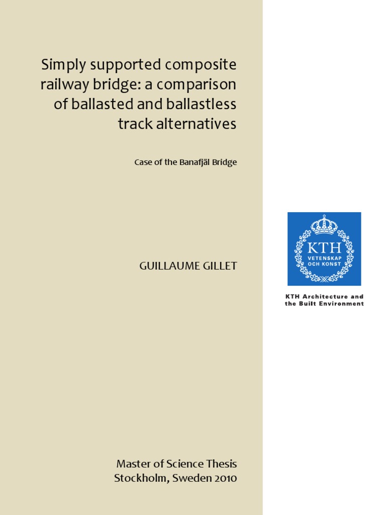 Simply Supported Composite Railway Bridge: A Comparison of Ballasted ...