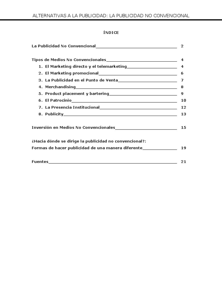 Publicidad No Convencional | PDF | Publicidad | Patrocinador (Comercial)