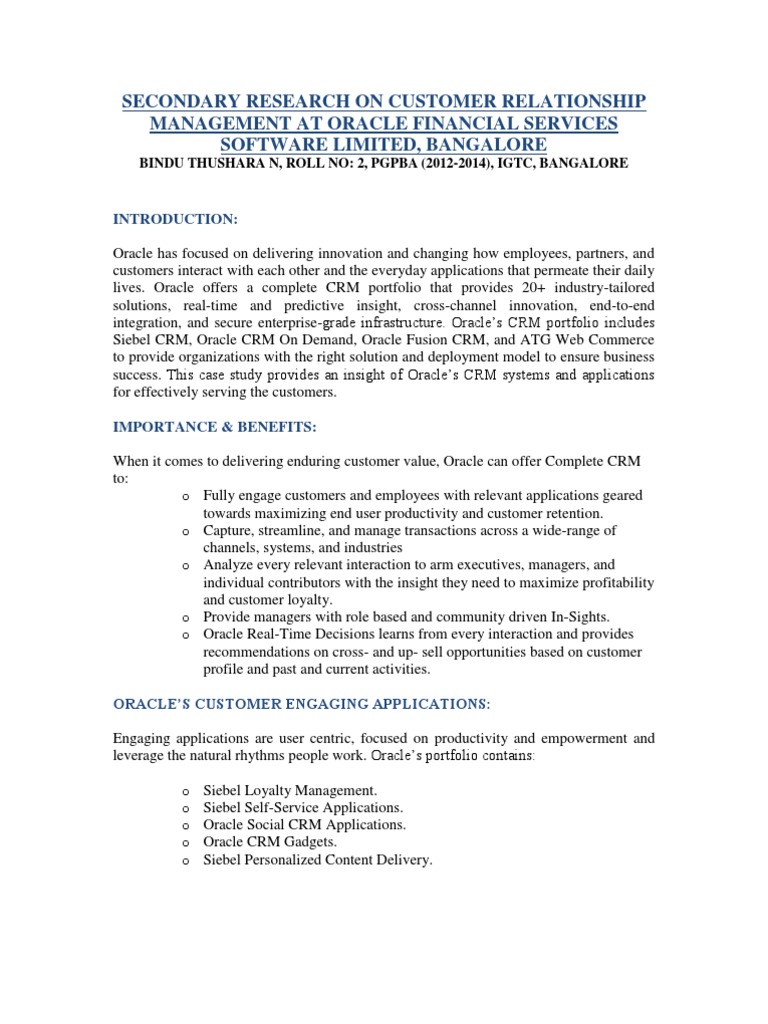 Customer Relationship Management | PDF | Customer Relationship Management | Analytics