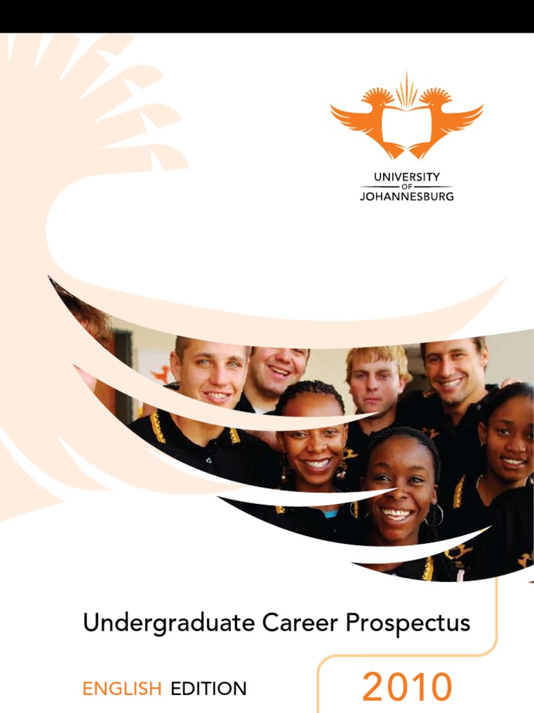 UJ Prospectus 2010 English | PDF | University And College Admission ...