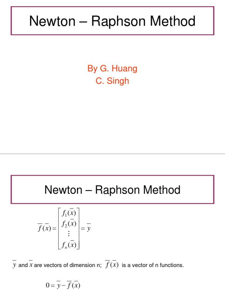 Newton Raphson Method | PDF | Mathematical Concepts | Teaching Mathematics
