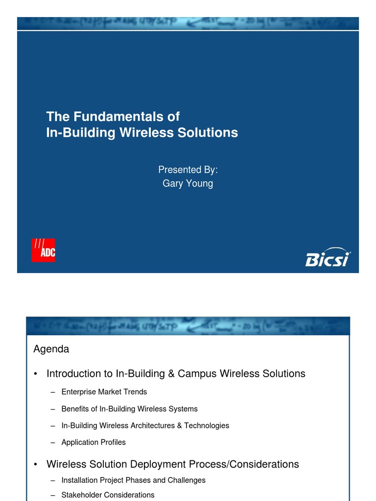 The Fundamentals of In-Building Wireless Solutions - ADC | PDF | Mobile ...