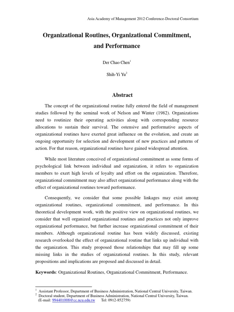413 Thesis | PDF | Organizational Behavior | Academic Discipline ...