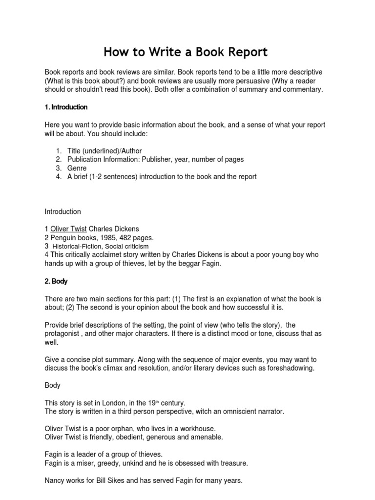 How To Write A Book Report: Historical-Fiction, Social Criticism ...