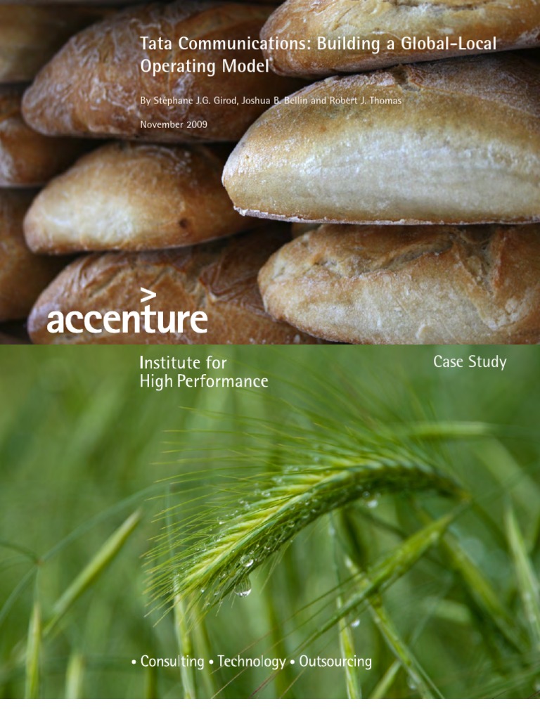 Accenture Tata Communications Building Global Local Operating Model ...