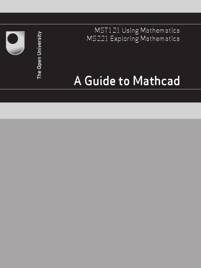 Mathcad Guide | PDF | Trigonometric Functions | Variable (Mathematics)