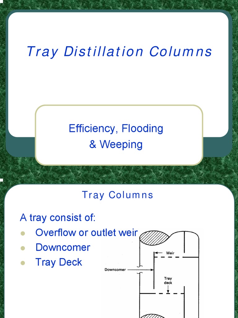 Tray Distillation Columns | Download Free PDF | Distillation ...