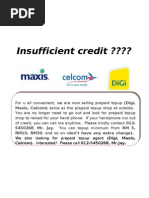 Celcom Reload: Check Balance 124# | PDF | Business