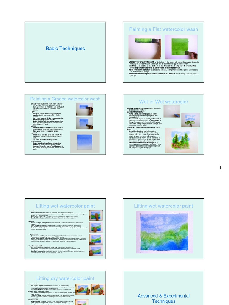 Microsoft Powerpoint - Introduction To Watercolour | PDF | Watercolor ...