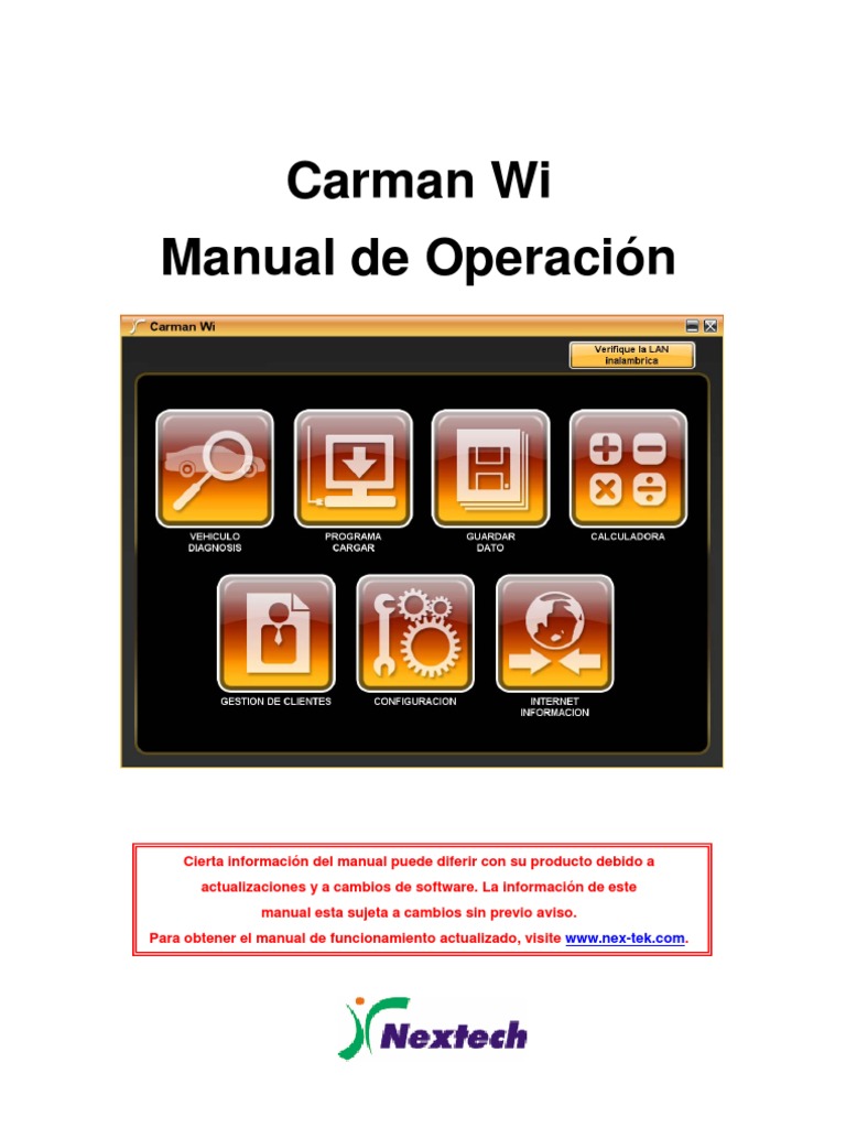 Manual Carman Wi | PDF | Point and Click | USB