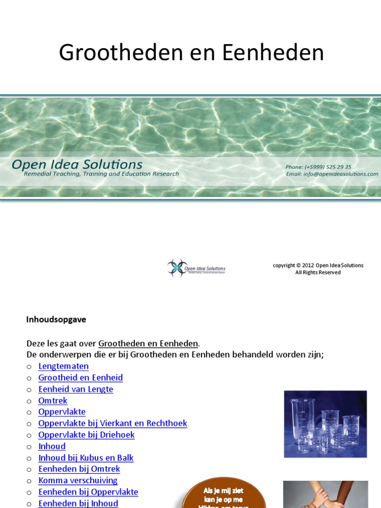 Grootheden en Eenheden | PDF