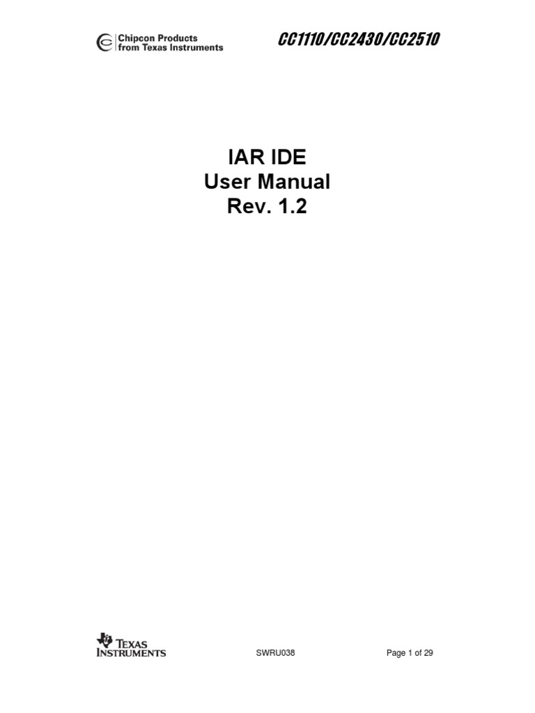 Iar Compiler Pdf Flash Memory C Programming Language 1832