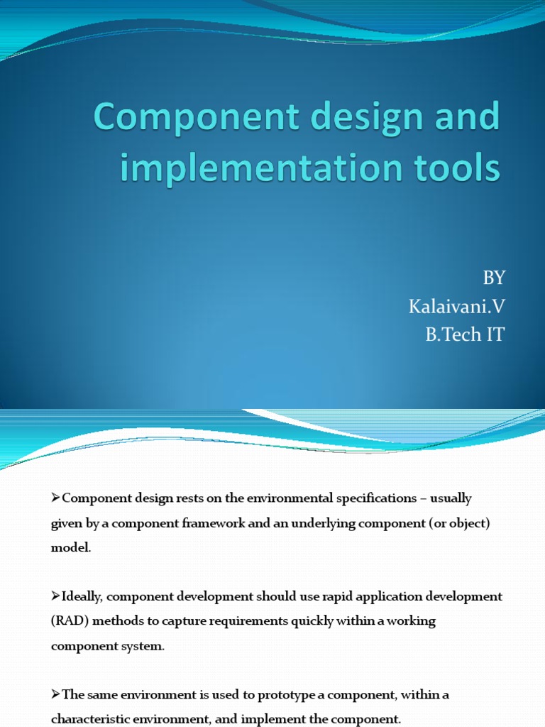 Component Design and Implementation Tools | Download Free PDF | Component Based Software ...
