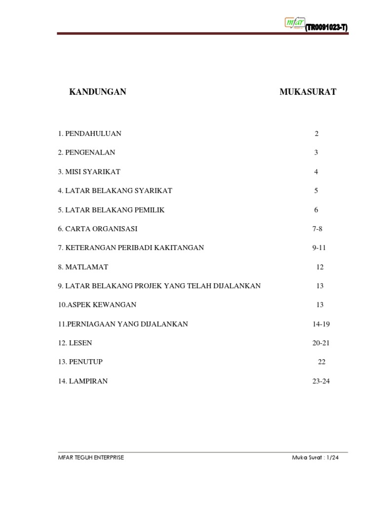 Profile Syarikat | PDF