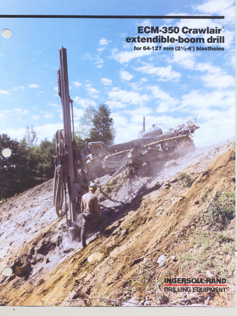 Ingersoll Rand ECM-350 Track Drill Overview | PDF | Drill | Drilling Rig
