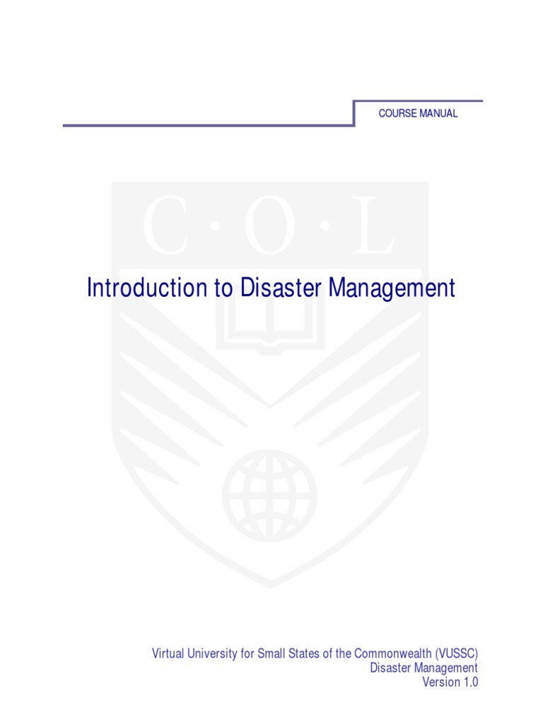 Disaster Management Version 1.0 | PDF | Emergency Management | Tropical ...