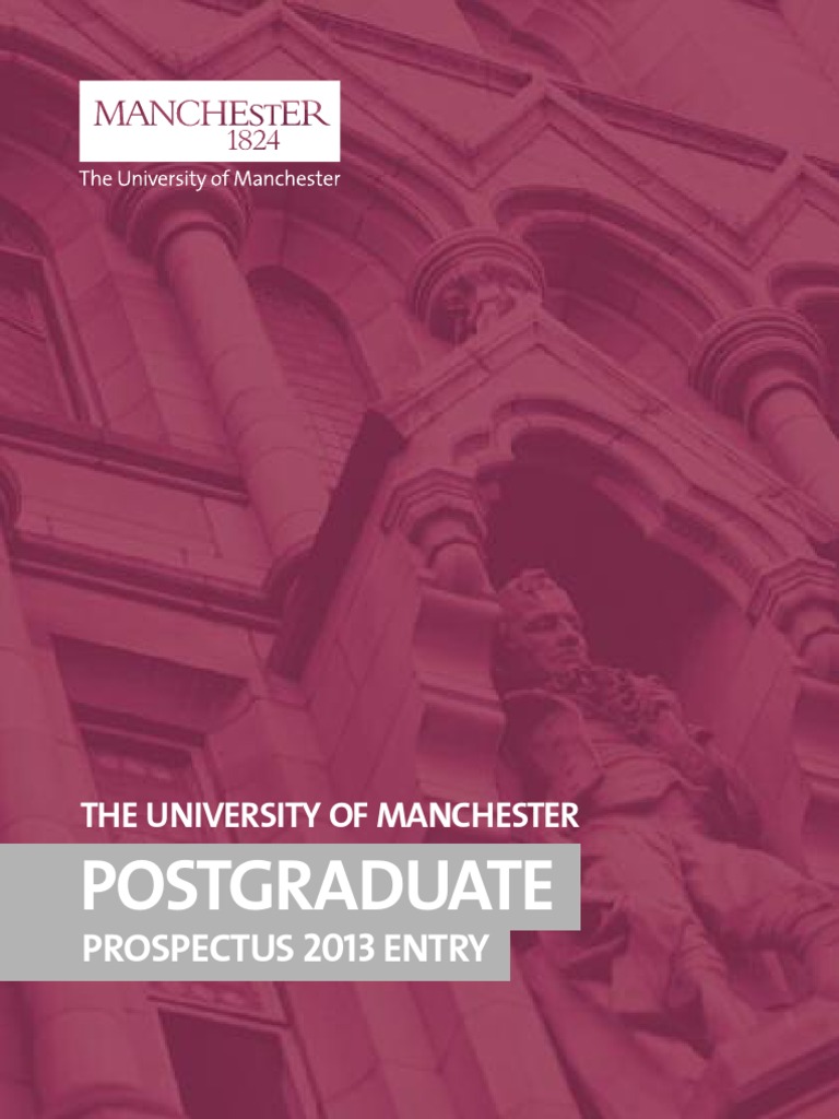 University of Manchester Prospectus | PDF | Master's Degree | Doctor Of ...