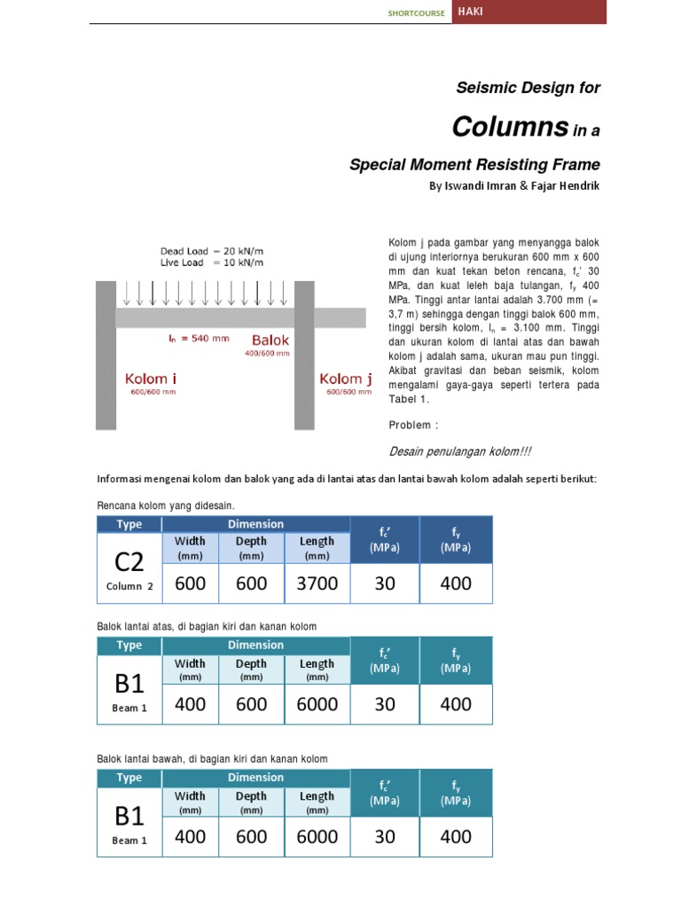 Perencanaan Kolom | PDF
