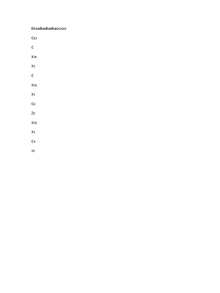 Dssadsadsadsacxzcxc CXZ C XZC XZ C XZC XZ CX ZC XZC XZ CX ZC | PDF