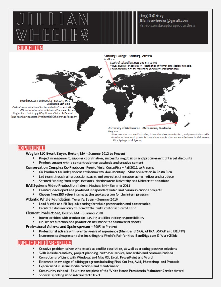 Jillian Wheeler Resume | PDF | Art